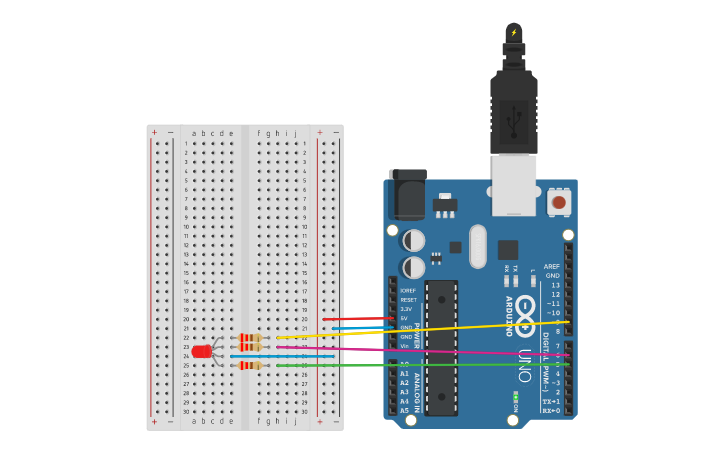 Circuit design Practica 4 - Tinkercad