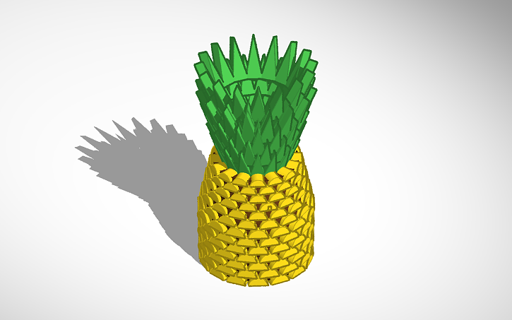 3D design Ananas / Pineapple - Tinkercad