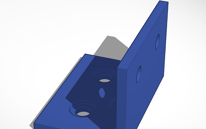 3D design angle bracket little - Tinkercad