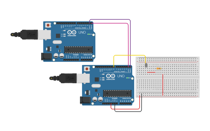 Circuit design Praktek Robotika - Serial Input Kontroller | Tinkercad