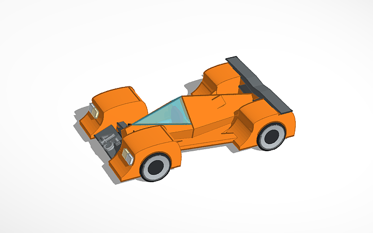 3D design Super car future - Tinkercad
