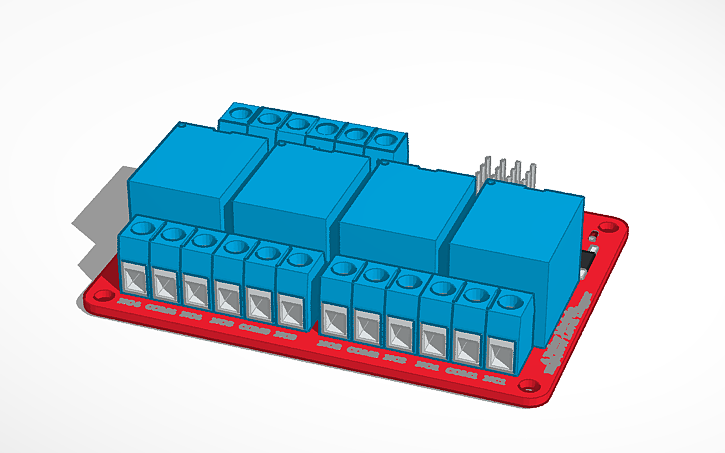 3d Design Arduino 4 Relay Module Tinkercad