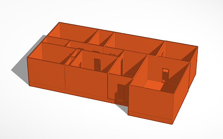3D design floor plan - Tinkercad
