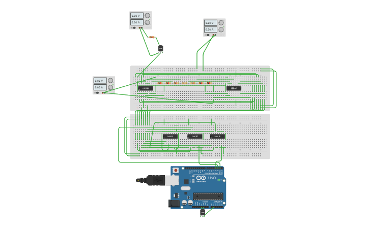 Circuit Design 4 Bit Adc Temp Sensor Tinkercad 2025