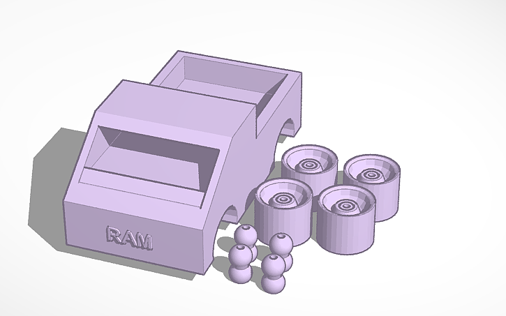 3D design RAM Truck - Tinkercad