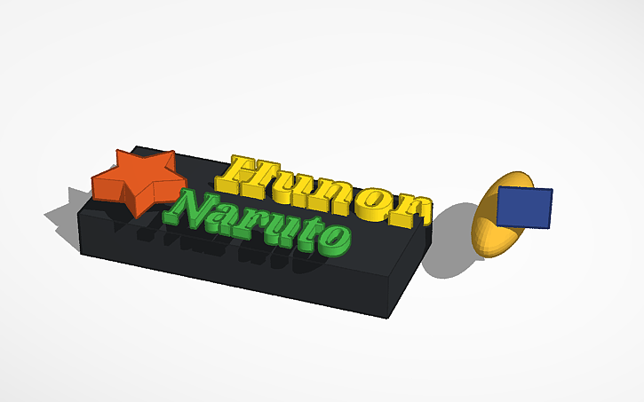 3D design Hunor Naruto - Tinkercad