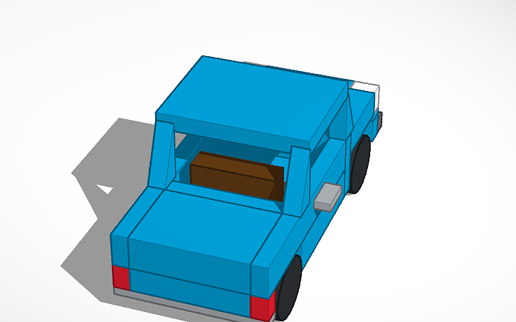 3D design Classic Blue Roblox Car - Tinkercad