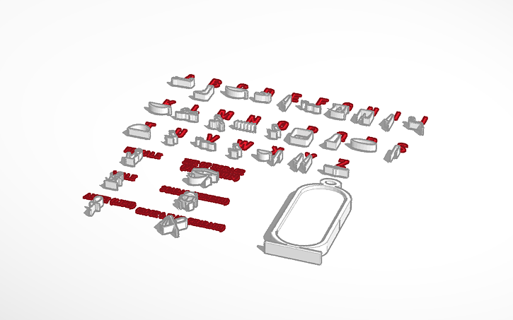 3D design FVES CARTOUCHE - Tinkercad