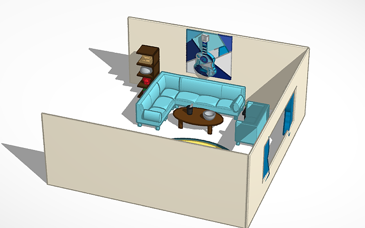 3D design Living Room - Tinkercad