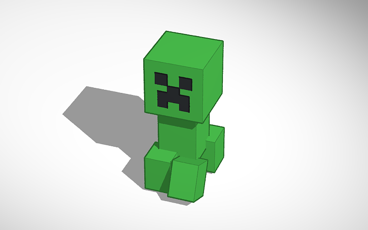 3D design simple creeper - Tinkercad