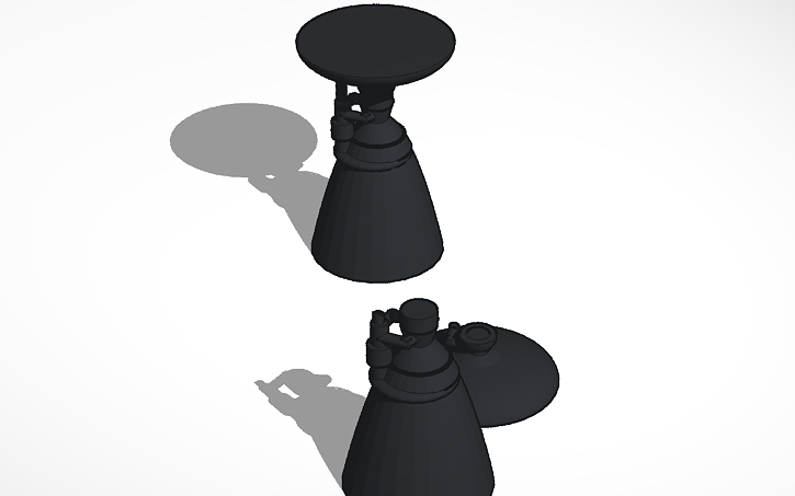 3D design SPACEX Merlin 1D Vacuum - Tinkercad