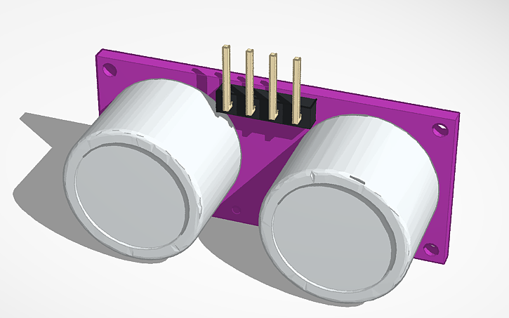 3D design Ultrasonic Sensor RCWL-1633 - Tinkercad