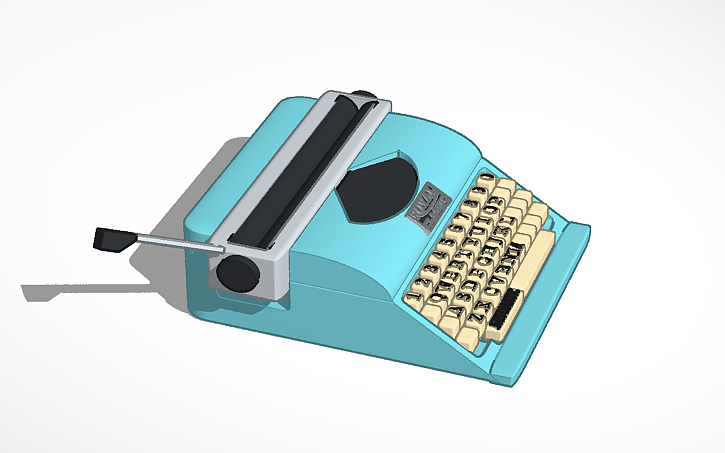 3D design royal 79104p typewriter - Tinkercad