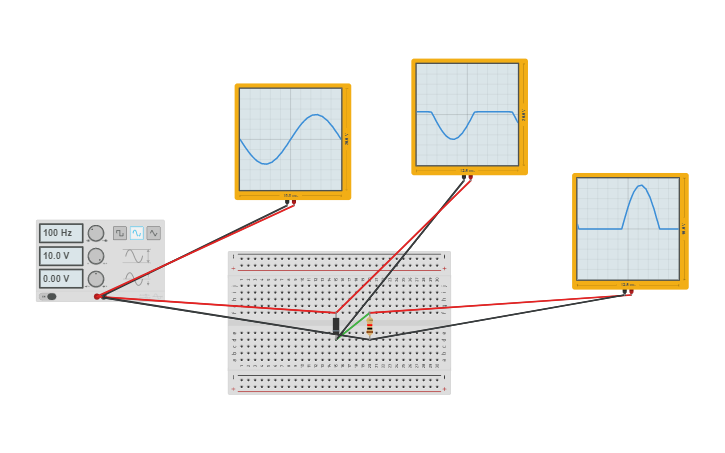 Circuit Design Halfwave Rectifier Tinkercad