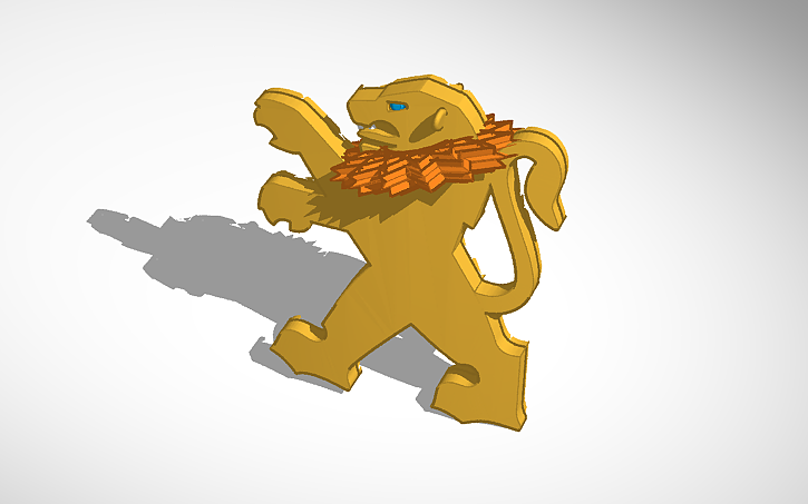 3D design Lion - Tinkercad