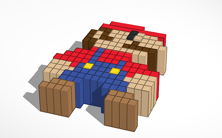 3D design Mario 2d - Tinkercad