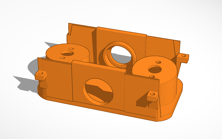 3D design Nerf Canted Flywheel Cage- Not to size - Tinkercad