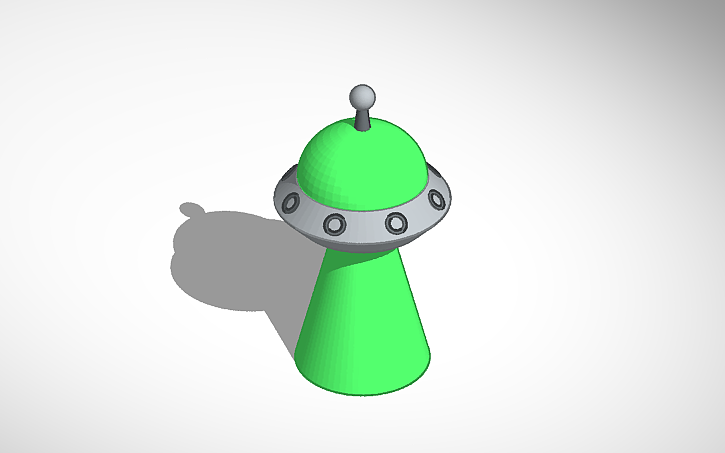 3D design UFO - Tinkercad