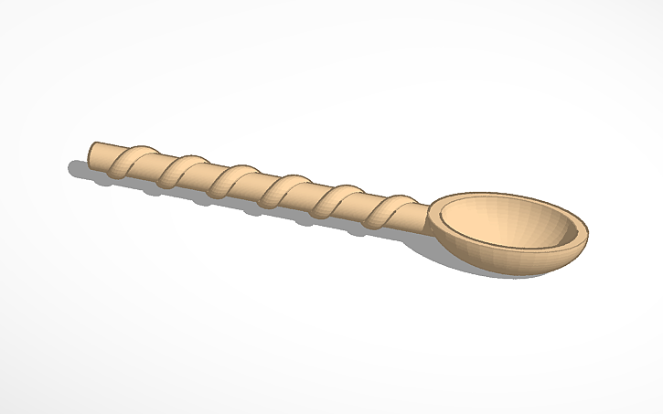 3D design Fancy Spoon - Tinkercad