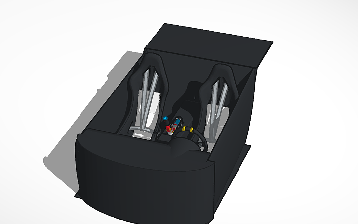 3d Design Drift Car Interior V2 Tinkercad