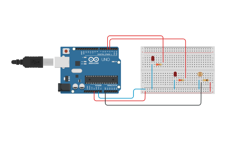 Circuit design arduino 4c - Tinkercad