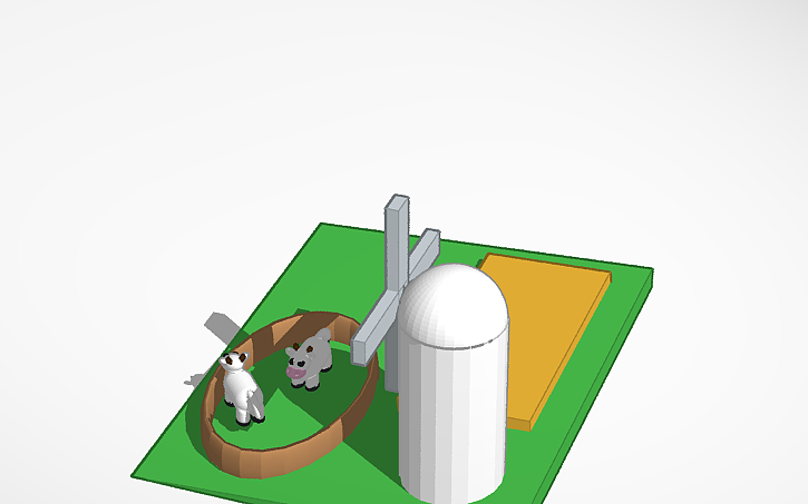3D design A farm model - Tinkercad