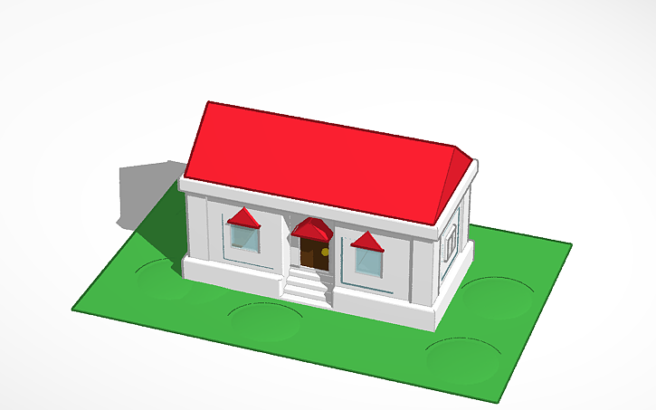 3D design beautiful house - Tinkercad