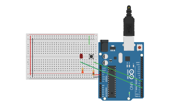 Circuit design Blinking Light | Tinkercad