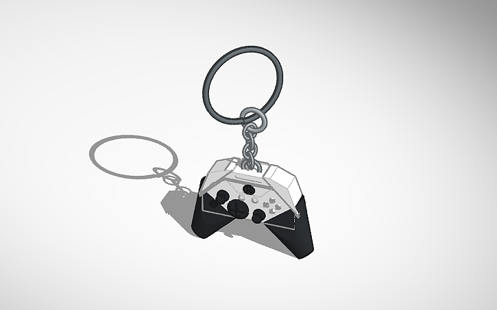 3D design Xbox controller Key Chain ( Submission to Constest) - Tinkercad