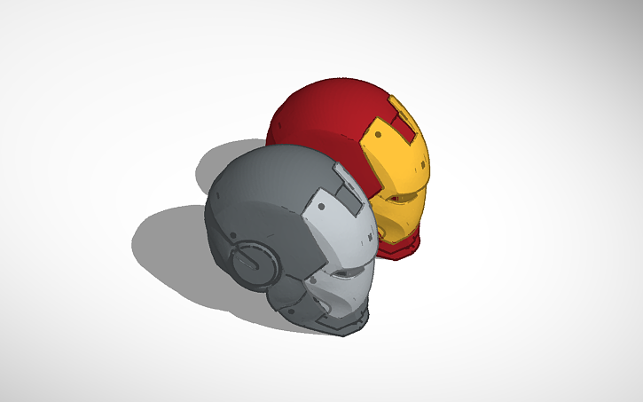3D design Iron Man Mask - Tinkercad