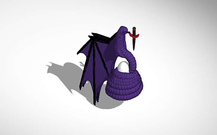 3D design Beautiful ender Dragan - Tinkercad