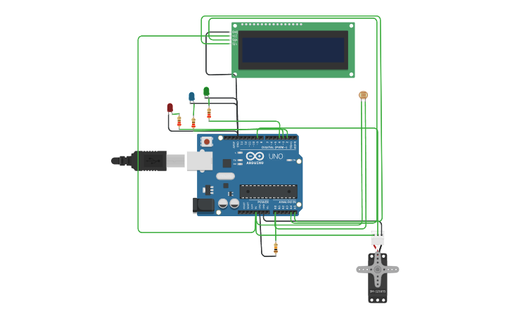 Circuit design Cleaner Robot - Tinkercad