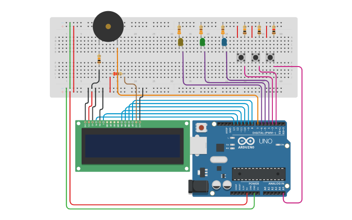Circuit design Nathan Lu Rock Paper Scissors - Tinkercad