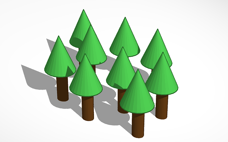 3D design Forest - Tinkercad