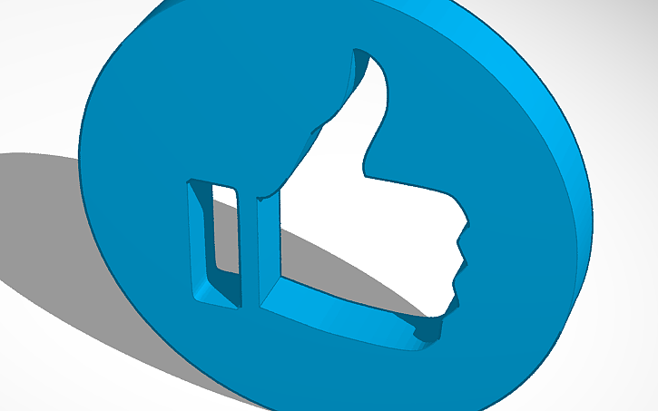 3D design Thumbs Up - Tinkercad