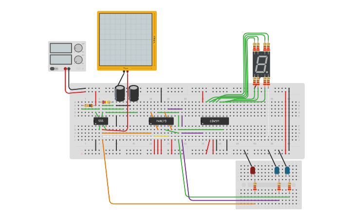 Circuit design Contador con 7473 - Tinkercad