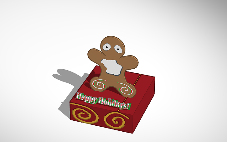 3D design Illusion Gingerbread man - Tinkercad