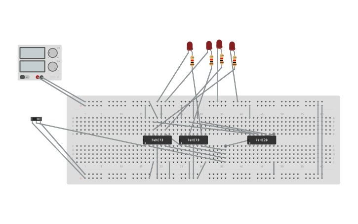 Circuit Design Mod 13 Tinkercad
