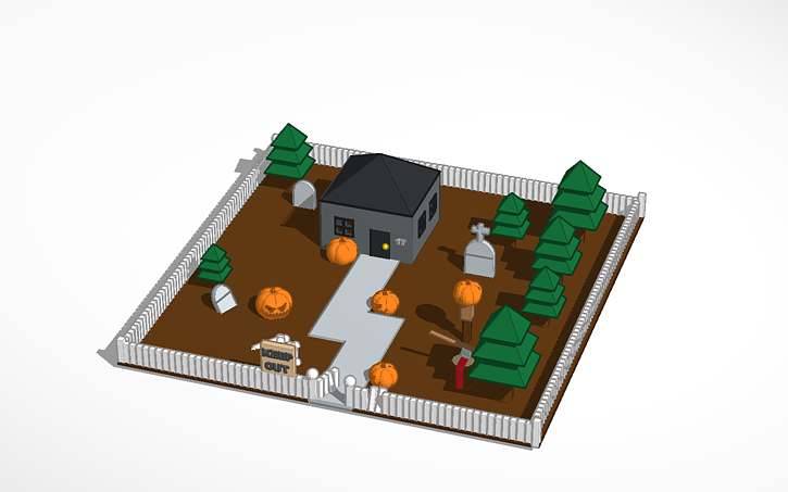 3D design My entry for Scary House Competition!!! - Tinkercad
