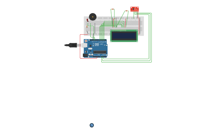 Circuit design Earthquake Detector - Tinkercad