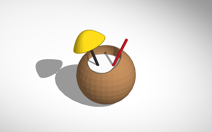 3D design COCONUT - Tinkercad