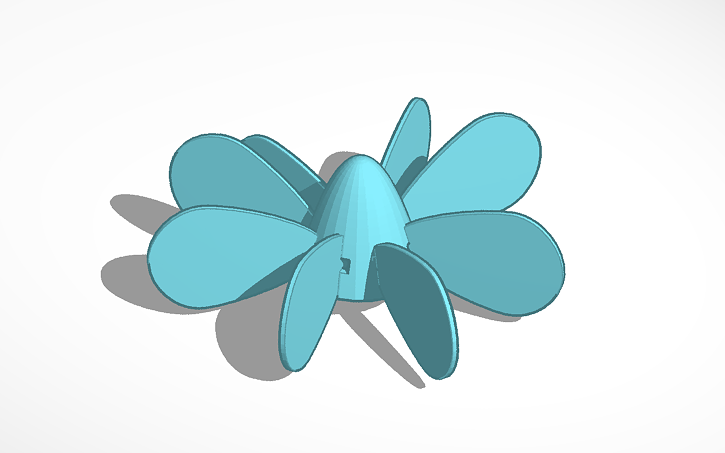 3D design Eight blade propeller 1D (1) | Tinkercad