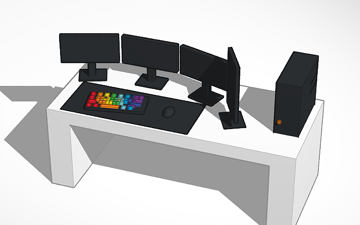 3D design Set-Up Gaming - Tinkercad