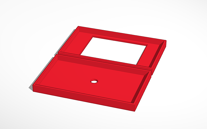 3D design adafruit 2.5" TFT LCD composite case - Tinkercad