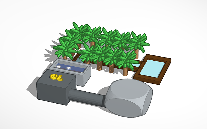 3D design Falaj Model - Tinkercad