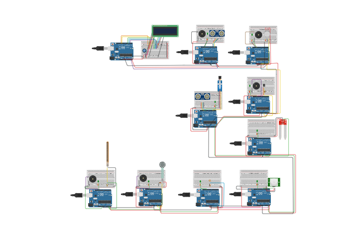 Circuit design I2C - Tinkercad