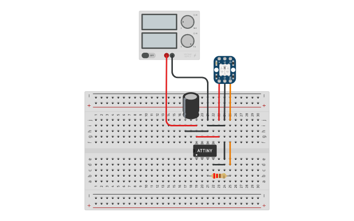 Circuit design Alternate blinking Neopixel LED - Tinkercad