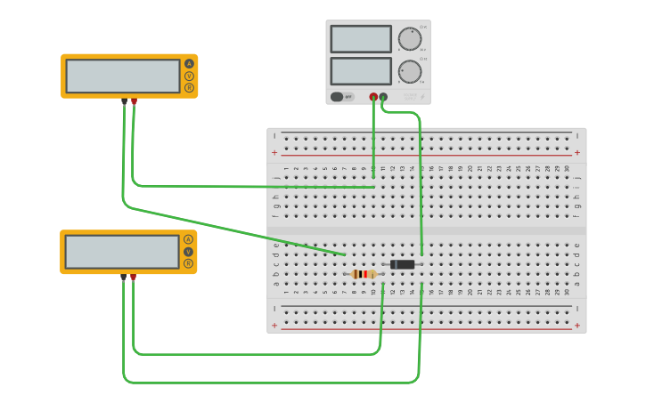 Circuit design zener diode - Tinkercad