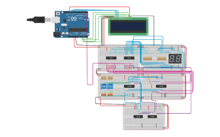 Circuit design Punto dos taller corte 2 | Tinkercad
