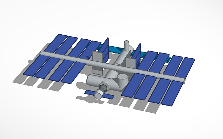 3D design International Space Station (ISS) - Tinkercad